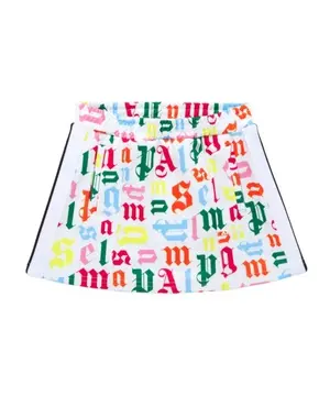 Palm Angels Monogram Track Skirt - White