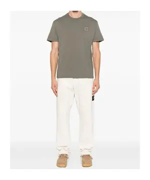 Stone Island Compass-patch Cotton T-shirt