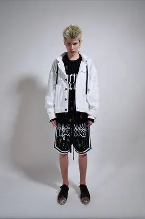 HACULLA. Hand-painted Graphic Basketball Shorts