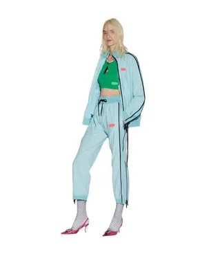Dsquared2 Side-zip Logo-patch Trousers - Blue