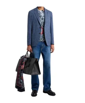 Etro Wool-blend Houndstooth Jacket