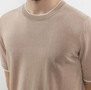 Peserico Linen-cotton Knitted T-shirt