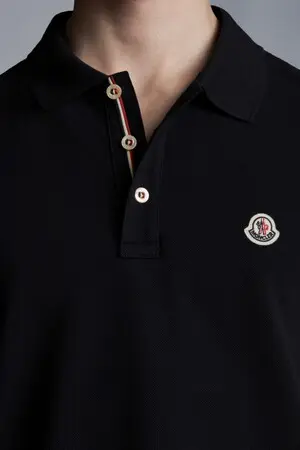 Moncler Logo Patch Short Sleeved Polo Shirt