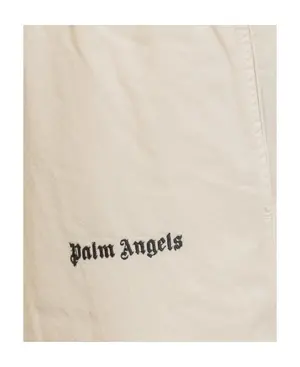 Palm Angels Logo Embroidered Drawstring Trousers