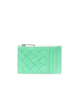 Bottega Veneta Intrecciato Zip-top Card Holder