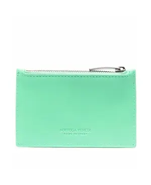 Bottega Veneta Intrecciato Zip-top Card Holder