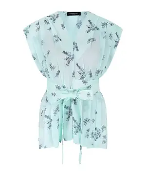 Fabiana Filippi Printed Tops - Blue