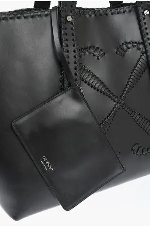 Off-White Day Off Leather Tote Bag