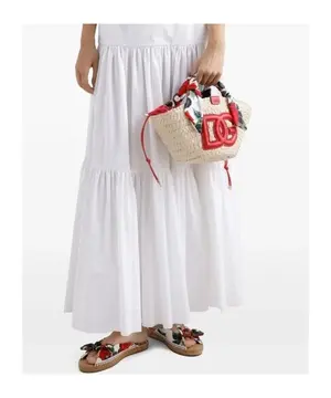 Dolce & Gabbana Dolce Gabbana Small Kendra Dg Logo Patch Tote Bag