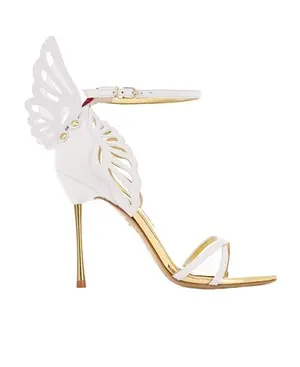 SOPHIA WEBSTER Round Head High-heeled Sandals - White