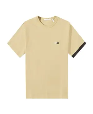 Helmut Lang Slant Logo Crew Neck T-shirt - Nude