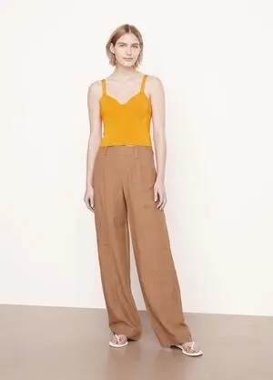 Vince Ribbed-knit Bralette Top