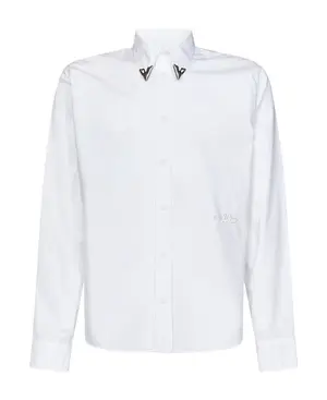Off-White Straight-point Collar Shirt - No