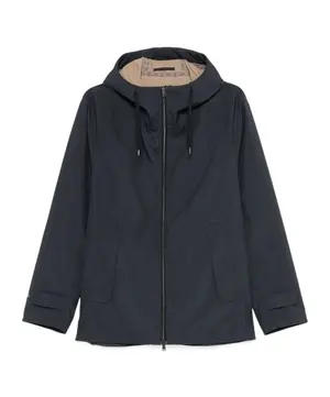 Herno Hooded Jacket - Blue