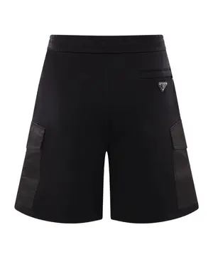 Prada Triangle-logo Elasticated Waistband Shorts