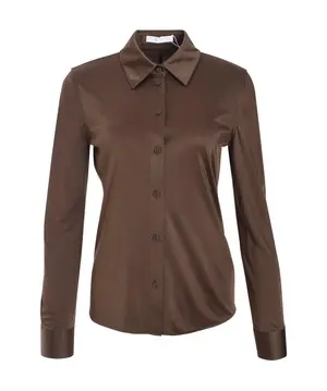Helmut Lang Lapel Long-sleeved Shirt - Brown