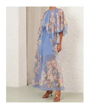 Zimmermann Floral-print Ruffled Dress