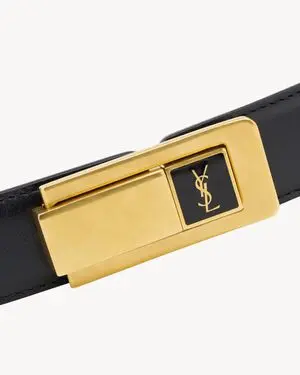 Saint Laurent Charnier Buckle Belt