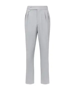 Brunello Cucinelli Pleated Casual Pants - Gray