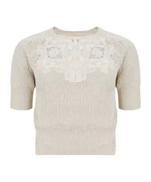 Ermanno Scervino Short-sleeved Knit Top