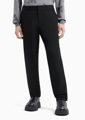 Emporio Armani Compact Fabric Chinos