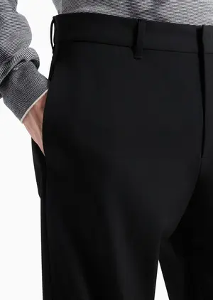 Emporio Armani Compact Fabric Chinos