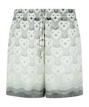 Casablanca Gradient Heart Monogram Shorts - Grey