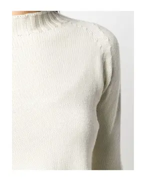 DRUMOHR Long Sleeves, High Neck, Ribbed Trim, Straight Hem