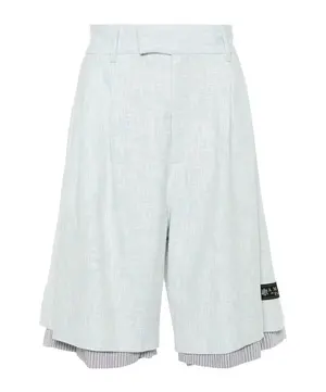 Amiri Layered Bermuda Shorts - Light Blue