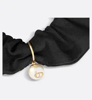 Dior Cd Logo Pearl Hair Tie