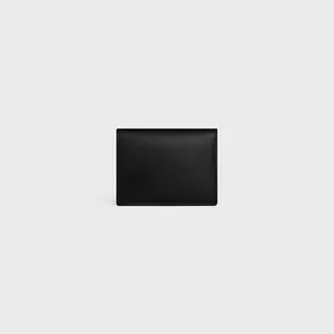 Celine Bi-fold Card Holder Triomphe In Shiny Calfskin