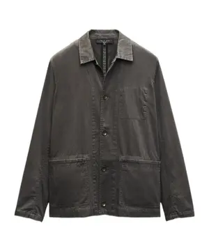 Rag & Bone Evan Twill Worker Jacket - Black