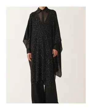 Fabiana Filippi Sequin Open Cape