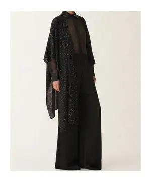 Fabiana Filippi Sequin Open Cape