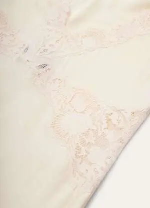 Loro Piana V-neck Midi Dress With Guipure Lace Panelling