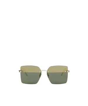 Dior Geometric Sunglasses - Green