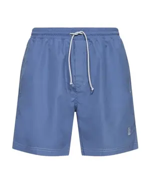 Brunello Cucinelli Logo-embroidered Swimming Shorts - Blue