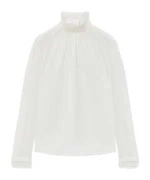 Alexander McQueen Lace Insert Top - Light Ivory