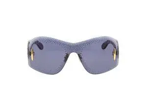 Loewe Embellished Shield Frame Sunglasses