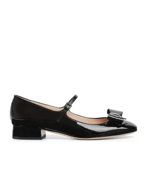 Gucci Ballet Flats With Bow Detail - Black