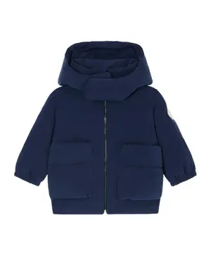 Emporio Armani Hooded Padded Coat - Blue
