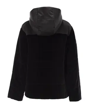Fabiana Filippi Hooded Padded Velvet Jacket