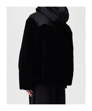 Fabiana Filippi Hooded Padded Velvet Jacket
