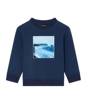 Emporio Armani Seascape Print Sweatshirt