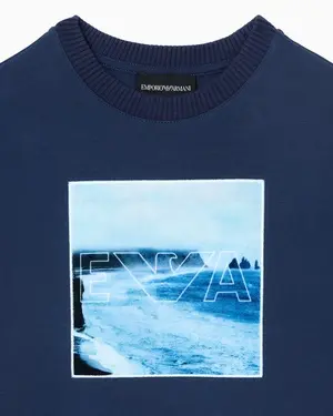 Emporio Armani Seascape Print Sweatshirt
