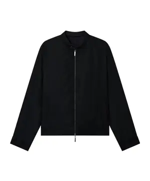 Emporio Armani Long Sleeve Cotton Zip Up Jacket