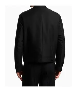 Emporio Armani Long Sleeve Cotton Zip Up Jacket