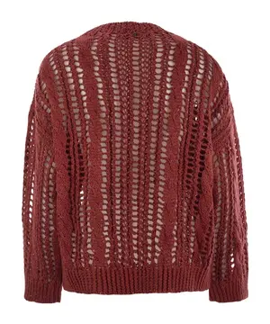 Brunello Cucinelli Crewneck Open Knit Jumper