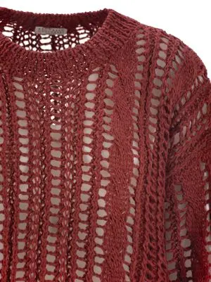 Brunello Cucinelli Crewneck Open Knit Jumper