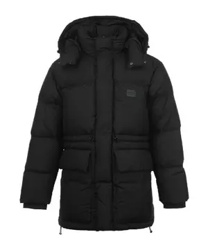 Emporio Armani Long-sleeved Down Jacket - Black